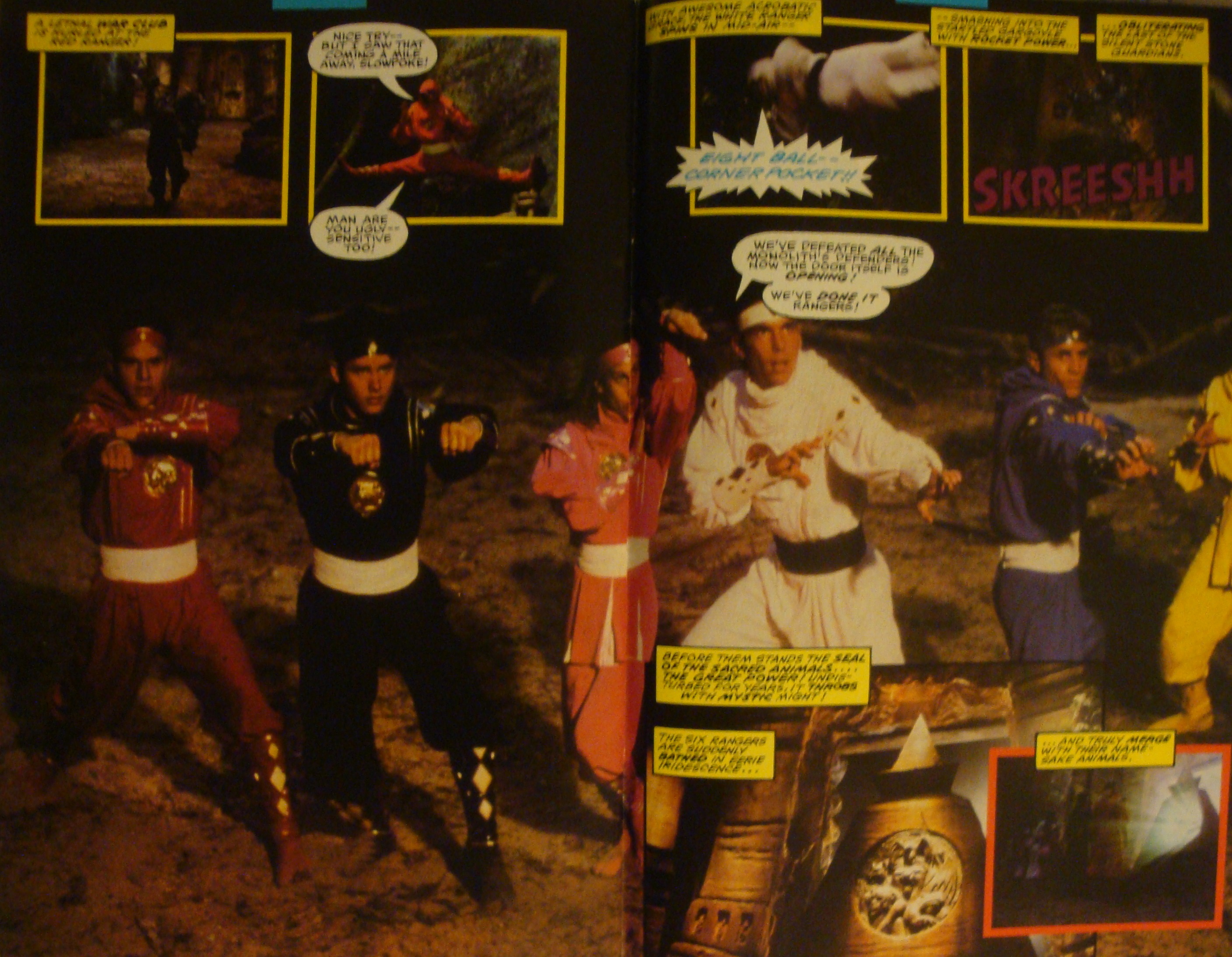 MMPR-The Movie Photo Comic-Time For Our Reward After A Fierce Fight ...