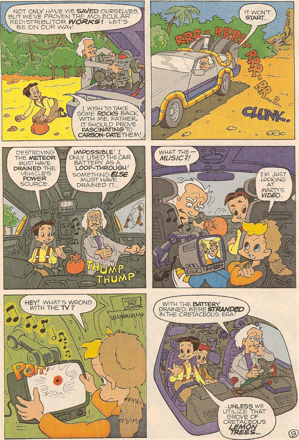 Harvey’s BTTF #2-Out Of Power! – Casual Comix Critique